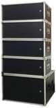 Professional 4+1 Aluminum edge Double 12 inch full frequency line array with Wheel