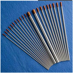 China tungsten electrodes Tip Color Red WT20 2% Thorium used for welding supplier