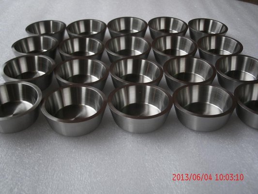 tungsten /W Crucibles with 99.95% purity size for Diameter10-100mm;  High10-120mm used for vacuum evaporation supplier