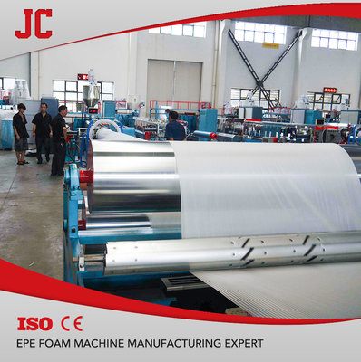 pe foam sheet machine JC-EPE135 thickness 0.5-8mm, width 1-1.5m output 130kg/hr