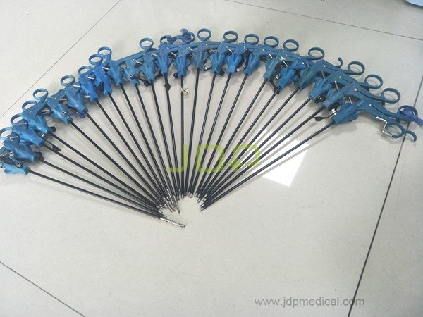 KANGJI Laparoscopic Curved Scissor Forceps Graspers Laparoscopy Instruments set-4Pc 5mm