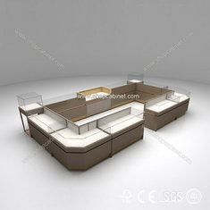 China fashion wall wood showcase designs/jewelry free stand design supplier