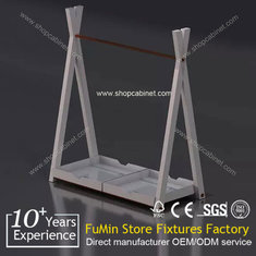 China Metal clothing display rack stainless steel clothes shelf supplier