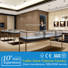 China gold modern famous jewelry showcase for shop 2015 supplier