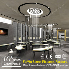 China Wholesale Fashionable design glass jewelry showcase supplier
