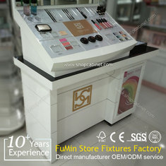 China wholesale cosmetic display cabinet and showcase /wood makeup cabinet supplier