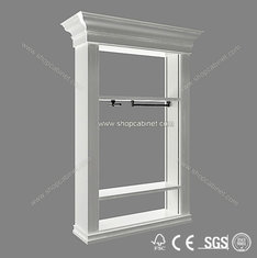 China Metal And Wood Garment Display Rack supplier
