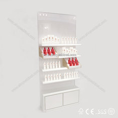 China Best sale custom cosmetic display showcase, makeup display case supplier