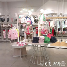 China wholesale private label clothing manufacturers/retail store furniture/clothes shelf supplier