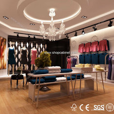 China Fashion metal display shelf &amp;hanging clothes shelf supplier