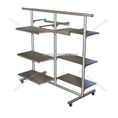 China garment promotional display rack,inner clothes display shelf, bookstore shelf display supplier