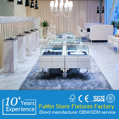 China Jewelry Showcase supermarket rack wood show case display supplier