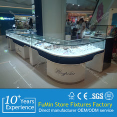 China Modern elegant lockable watch and jewelry showcase for store supplier