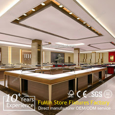 China professional retail store jewelry showcase with/wood,led light ect supplier