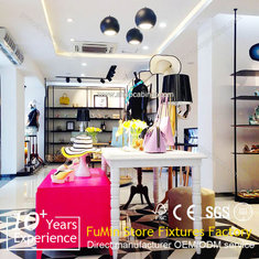 China luxury design wood floor display cabinet supplier