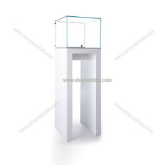 China Free Standing Modern Display Wooden Glass Jewelry Display Cabinet supplier