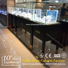 China countertop glass jewelry display cabinet supplier