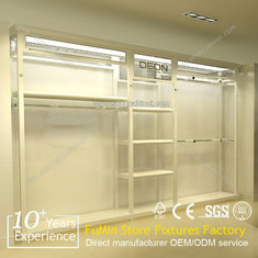 China Hot sale metal sturdy adjustable modern floor standing garment shop display stand supplier