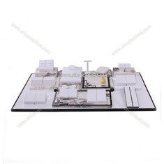 China Plexiglass acrylic used fashionable silver jewelry showcases props supplier