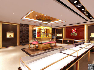 China shopping mall high end jewelry shop display showcase with led supplier