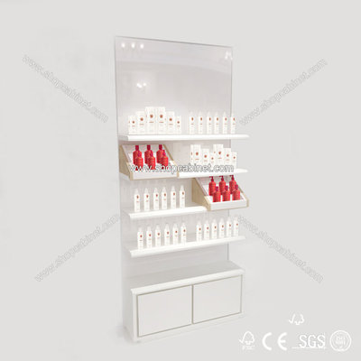 MDF cosmetic display cabinet and showcase/modern display cabinet supplier