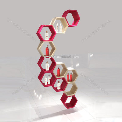 New style cosmetic MDF retail product display stands supplier