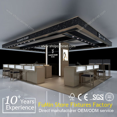 Customized jewelry showcase /display showcase/glass showcase design supplier