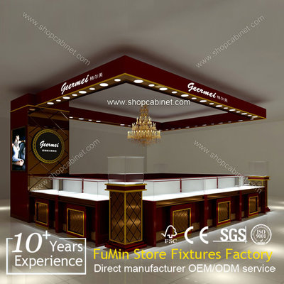 Customized jewelry showcase /display showcase/glass showcase design supplier