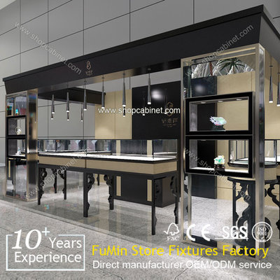 Customized jewelry showcase /display showcase/glass showcase design supplier