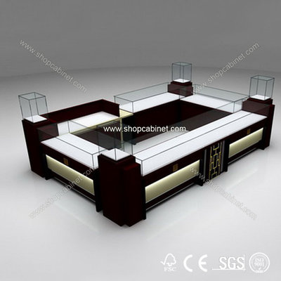 Fashionable design glass showcase jewelry showcase supplier