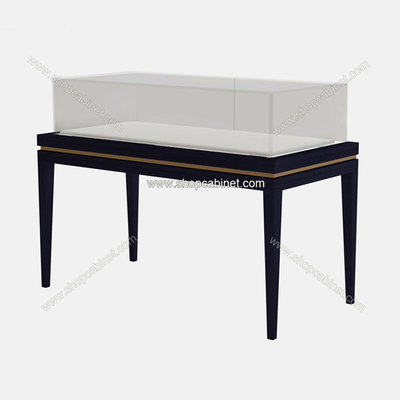 2015 Hot Sale Commercial Modern Glass And Metal Display Jewelry Showcase For Sale supplier
