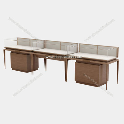 2015 Hot Sale Commercial Modern Glass And Metal Display Jewelry Showcase For Sale supplier