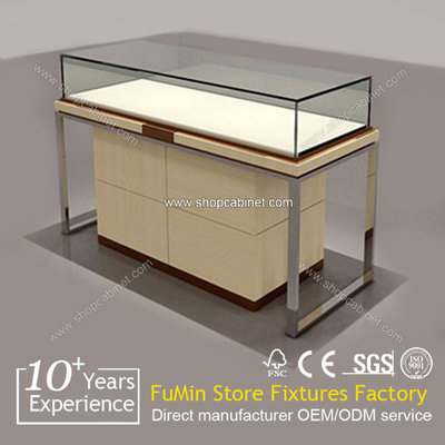 jewelry wood display vitrine/jewelry showcases supplier