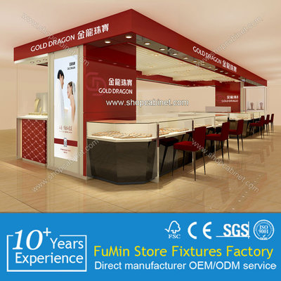 2015 New Design Luxury jewelry display showcase supplier