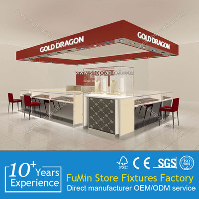 Plexiglass acrylic used fashionable silver jewelry showcases supplier