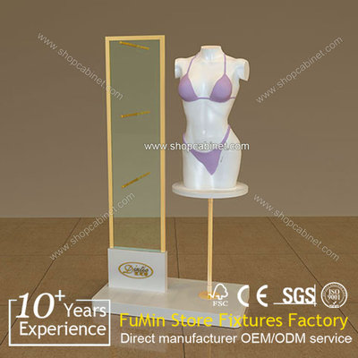 Retail Garment Shop White Display Rack supplier