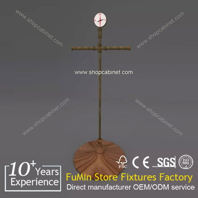 contemporary invisible wall attachment of various size clothes store wood display shelf supplier