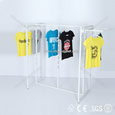 Luxury garment store clothes display rack supplier