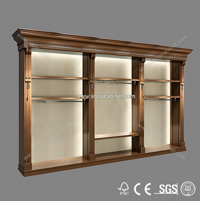 High quality recyclable pop garment display shelf racks supplier