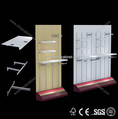 good design garment wall display racks for shopping mall supplier