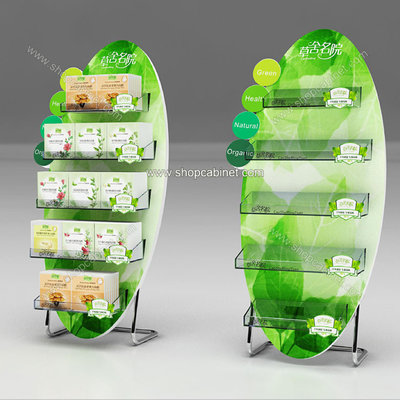 Cosmetics display design showcase for makeup supplier