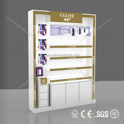 High-end Cosmetic Display Showcase for mall kiosk displays supplier