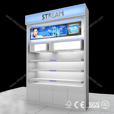 High-end Cosmetic Display Showcase for mall kiosk displays supplier