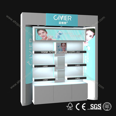 sell cosmetic display Case,Customized design cosmetic display showcase supplier