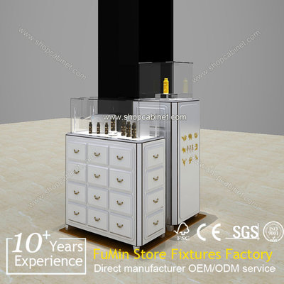 cosmetic island display showcase supplier