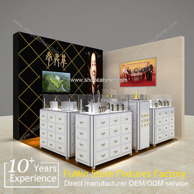 cosmetic island display showcase supplier