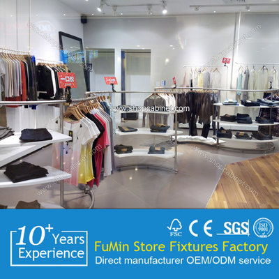 Heavy Duty 3 Tiers Chrome Clothes Shop Shelf with NSF Approval supplier