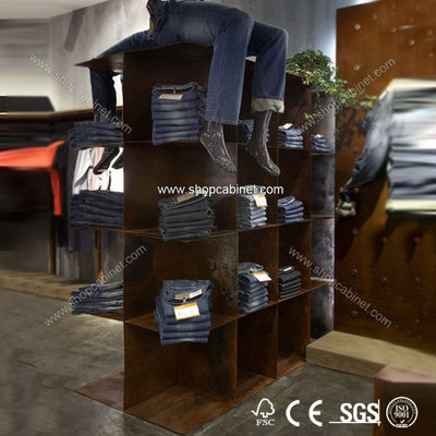 round rotating clothes rack metal garment shelf supplier
