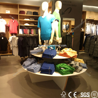 Fashion convenient clothes display shelf supplier