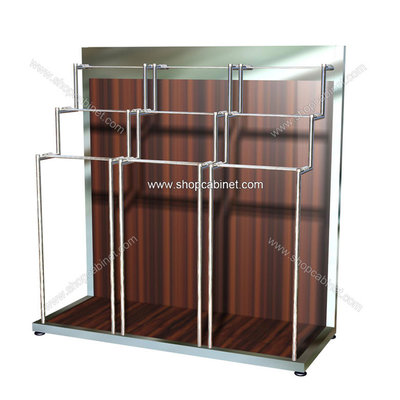 New style stainless fashion displays steel clothes shelf for retail store supplier
